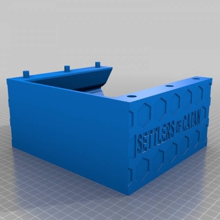 3D Printable storage settler of catan (interlocking tiles) by Moe Zarrella