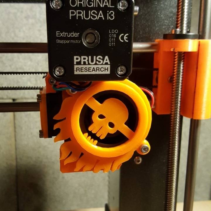 3D Printable prusa i3 mk2 cooling fan covers by Moe Zarrella