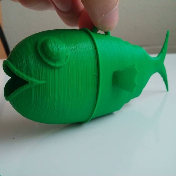 3D Printable Telescoping Fish Orament by Eugene Pentland