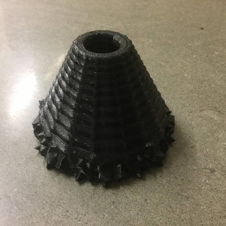 3D Printable volcano flower pot by Jayden