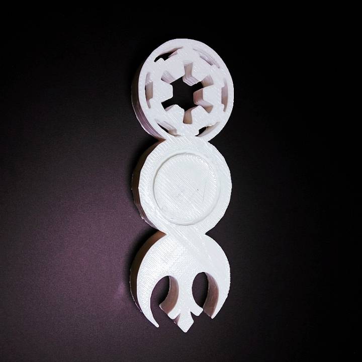 3D Printable Star Wars Rebel-Imperial Bearingless Spinner by Dragon Mama