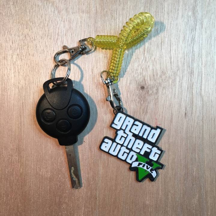 3D Printable Grand Theft Auto V keychain by Fotis Mint Studios