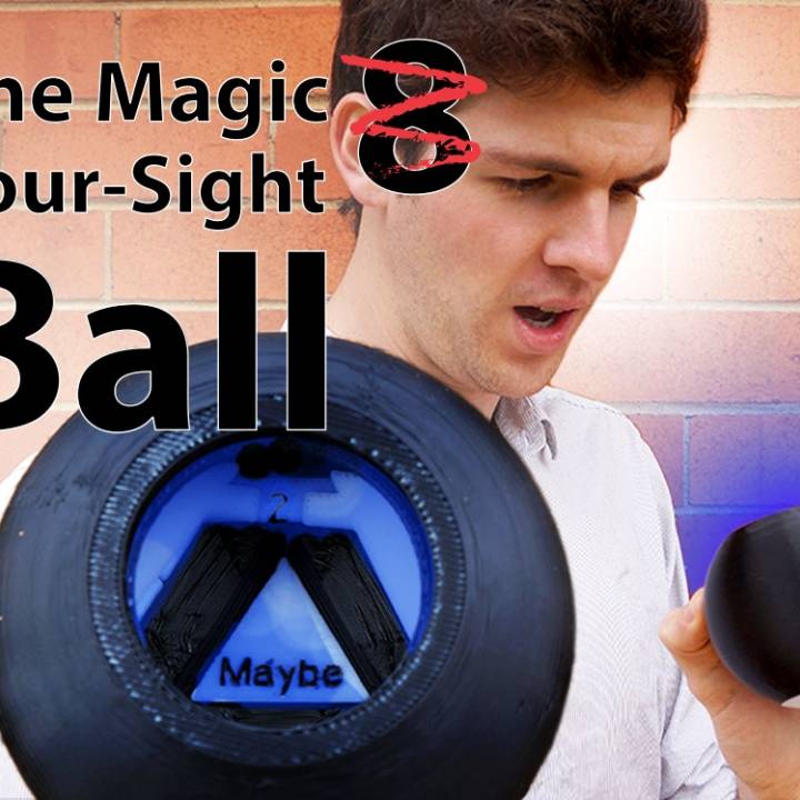 3D Printable The Magic Four-sight Ball by Jon Cleaver