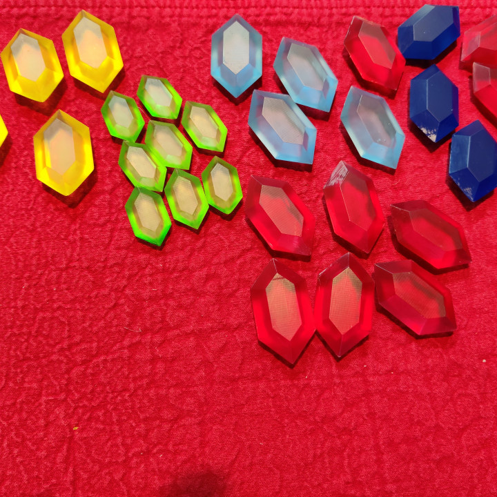 3D Print of Legend of Zelda Rupee by W.