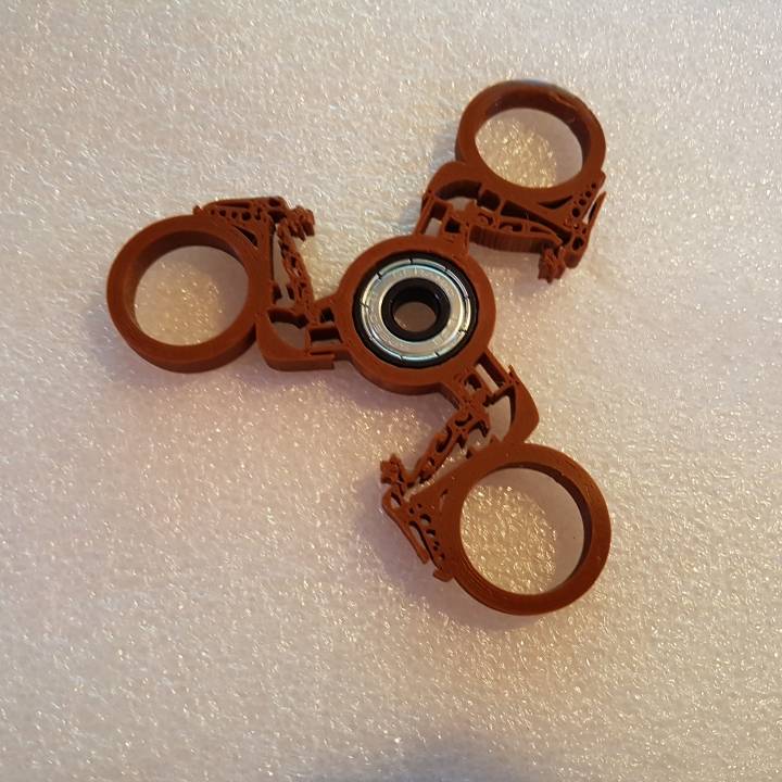 3D Printable Three Legs of Man fidget spinner by John
