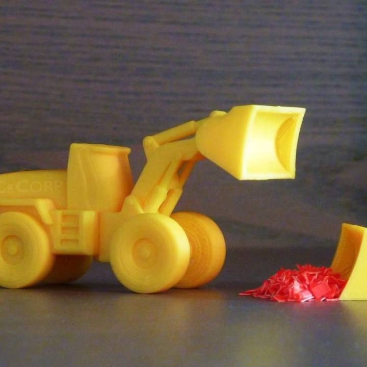 3D Printable Wheel Loader by Champystile Corp