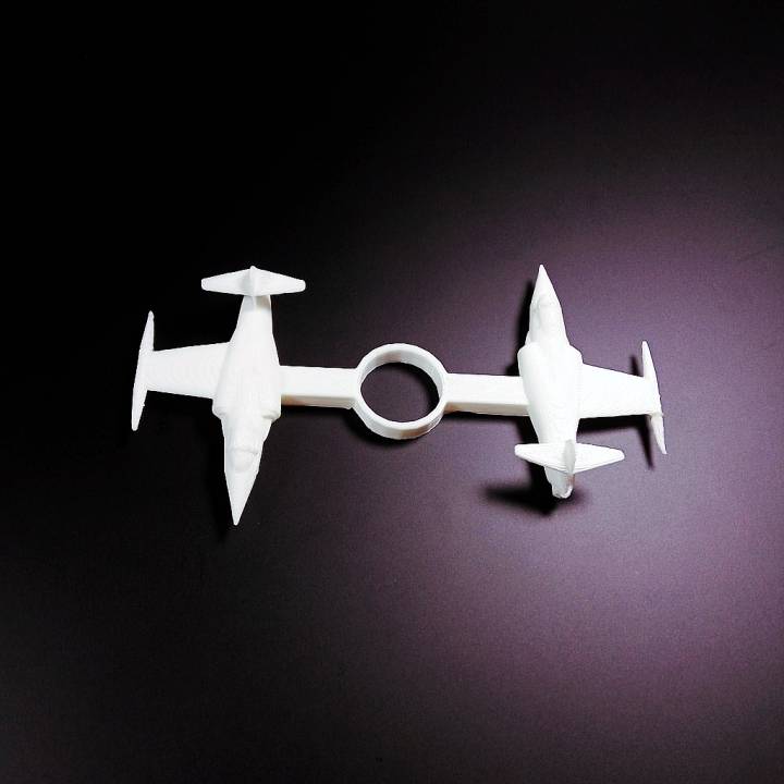 3D Printable fighter jet fidget spinner theme 1 by Deleted User