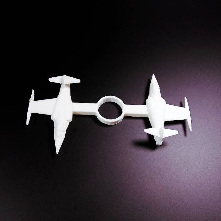 3D Printable fighter jet fidget spinner theme 1 by Deleted User