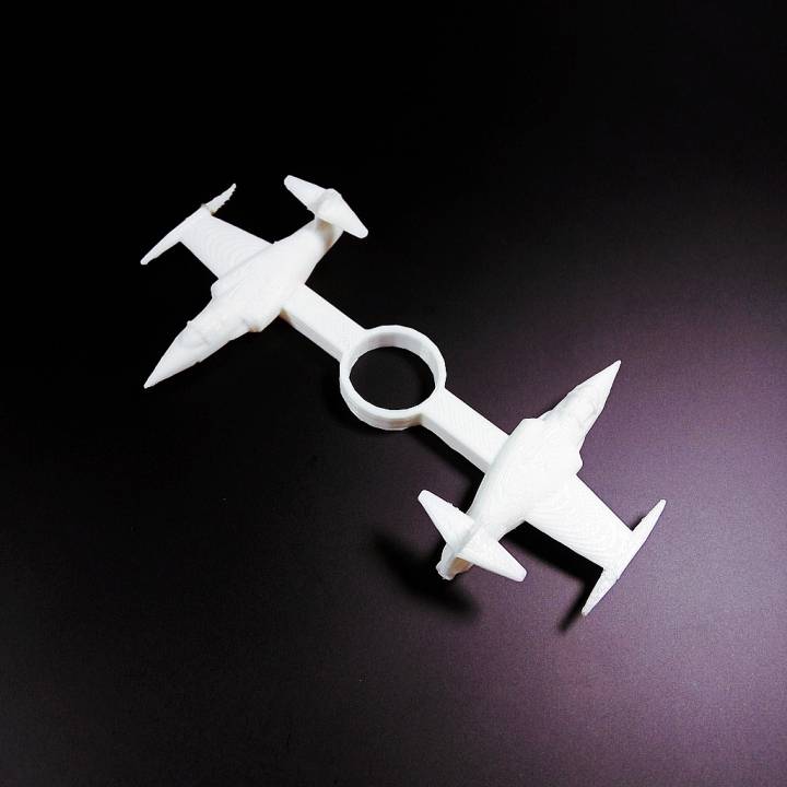 3D Printable fighter jet fidget spinner theme 1 by Deleted User