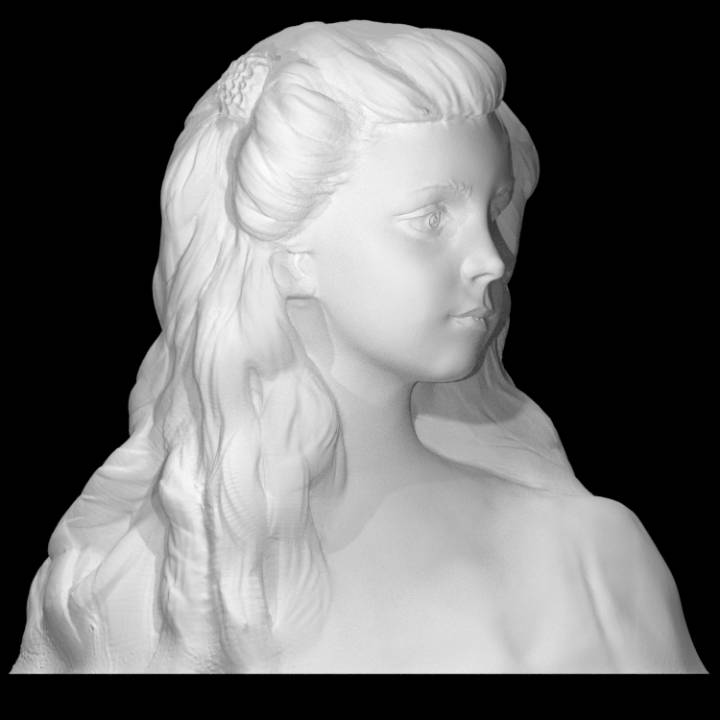 3D Printable Little Girl from the Simon Family by Scan The World