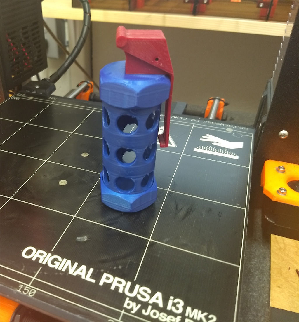 3D Printable Flash Bang - M84 - As seen on TV by Darrin Mcland