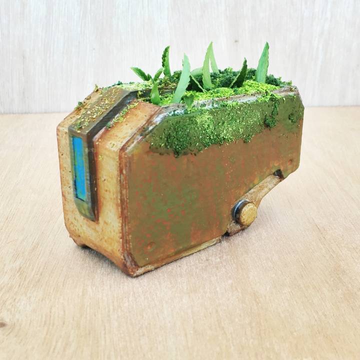 3D Printable Overgrown Bastion Planter - Overwatch by Fotis Mint Studios