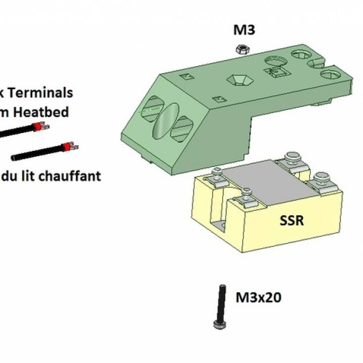 3D Printable SSR (solid state relay) cover for 3030 and 2020 extrusion ...