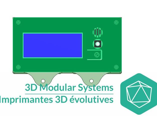 3D Printable V1 + V2.0 Scalar - Electronic Box for MEGA+RAMPS+LCD2004 ...