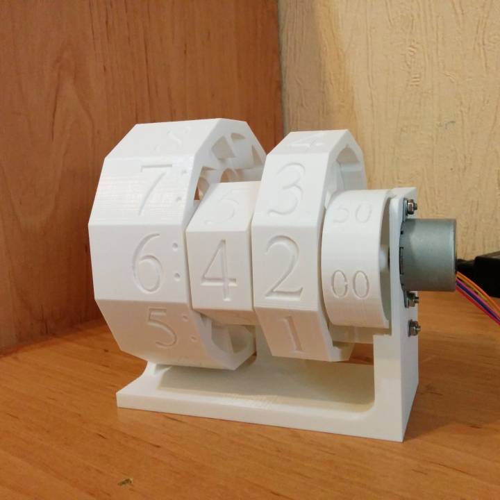 3D Printable 3D Printed Numechron Clock by Victor Marchenko