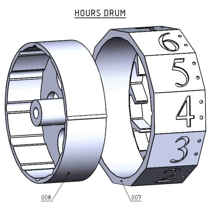 3D Printable 3D Printed Numechron Clock by Victor Marchenko