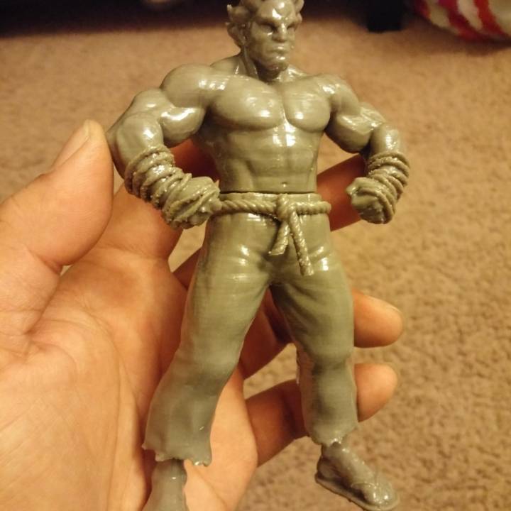 3D Printable Akuma Figure by Kong Chho