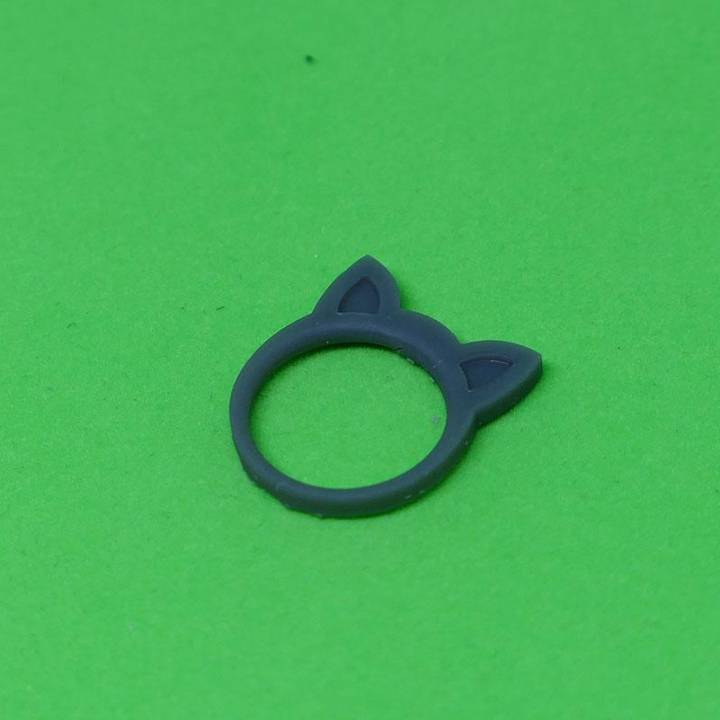 3D Printable Cat ring by Mendel HEIT