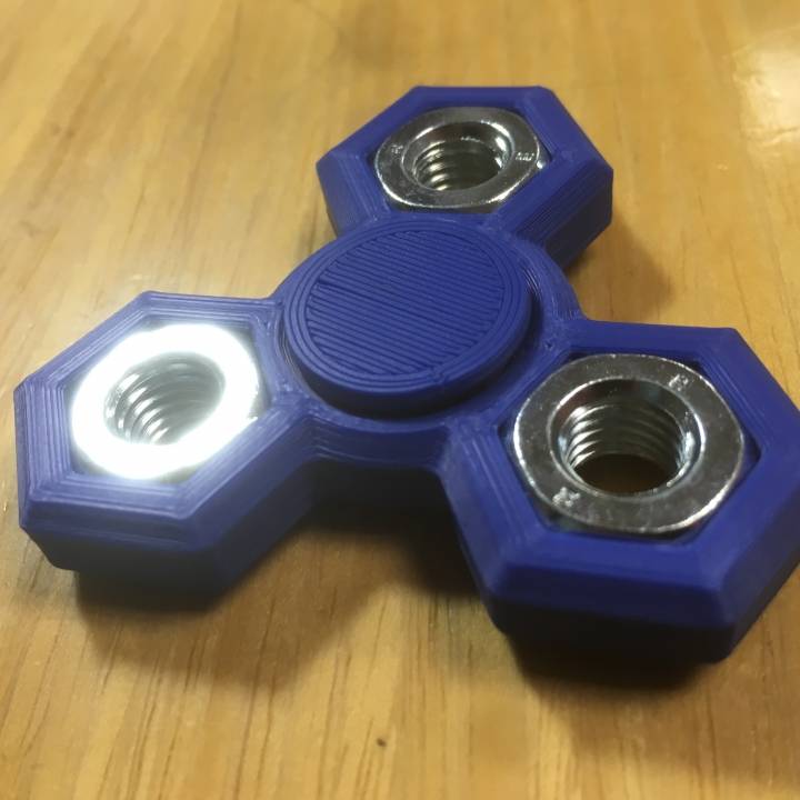 3D Printable Fidget Spinner by James M. Drachenberg