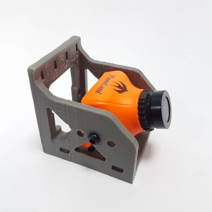 3D Printable FPV Cam mount by Frederico David Sena