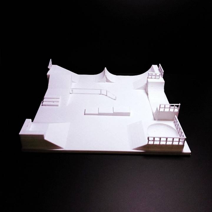 3D Printable Finger board skate park by Oliver McGill