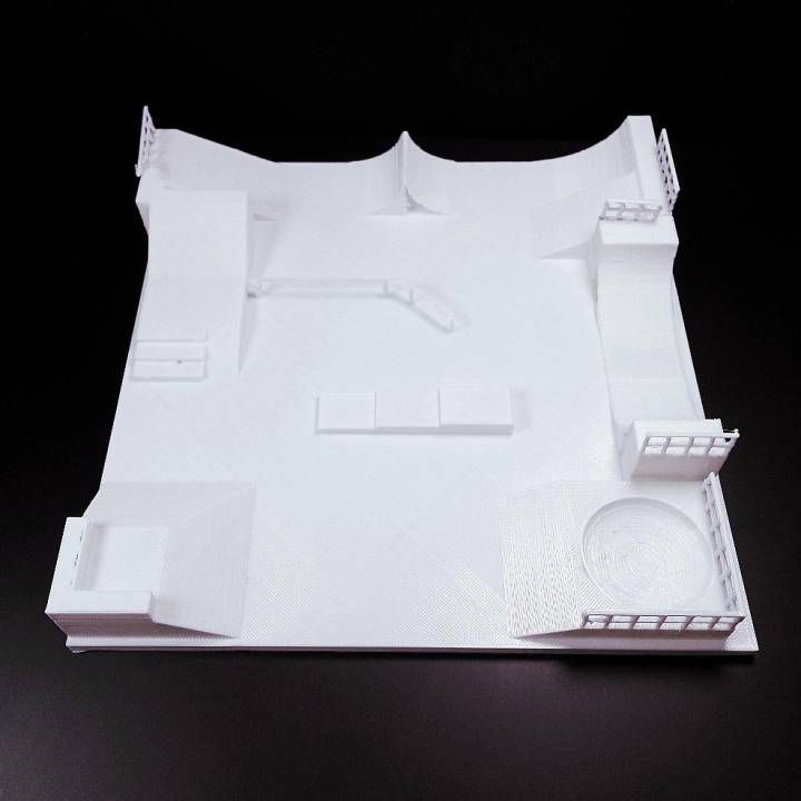 3D Printable Finger board skate park by Oliver McGill