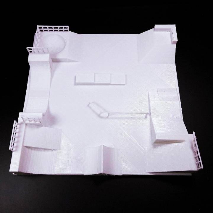 3D Printable Finger board skate park by Oliver McGill