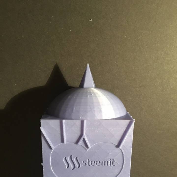 3D Printable Steemit-inspired Sculpture/Award by Peter Bock