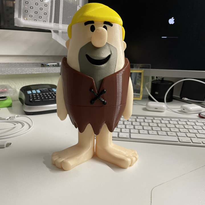 3D Print of Barney Rubble by Hermannsrepair