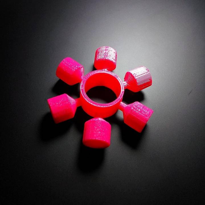 3D Printable 4 sided fidget spinner by Achint Aju