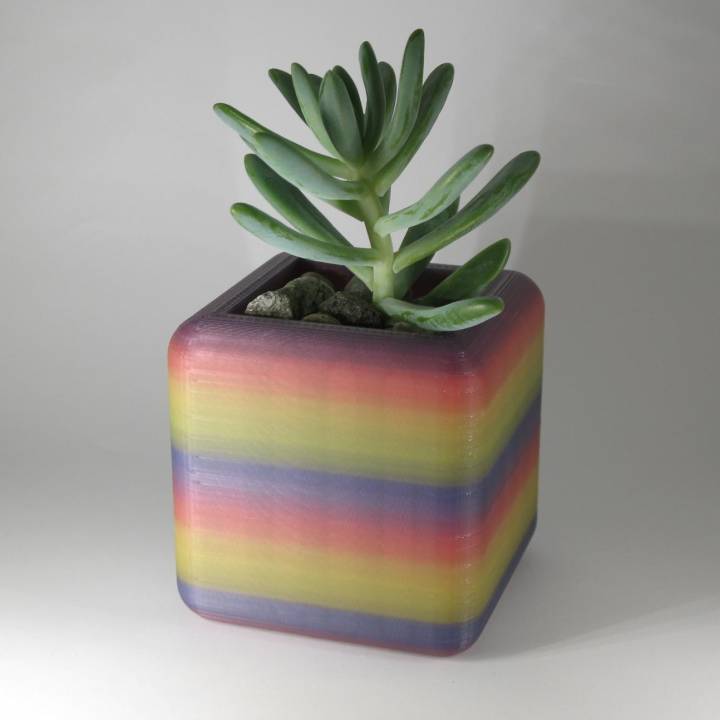 3D Printable Cube Pots by Wooden_Fish