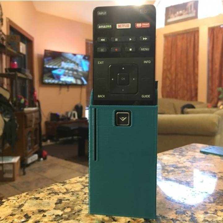 3D Printable Wall Mount Vizio Remote holder by Ceasar Jamandre