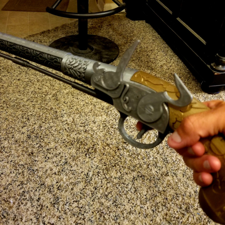 3D Print of Pirate Engraved Flintlock Pistol by JuniorGeneral
