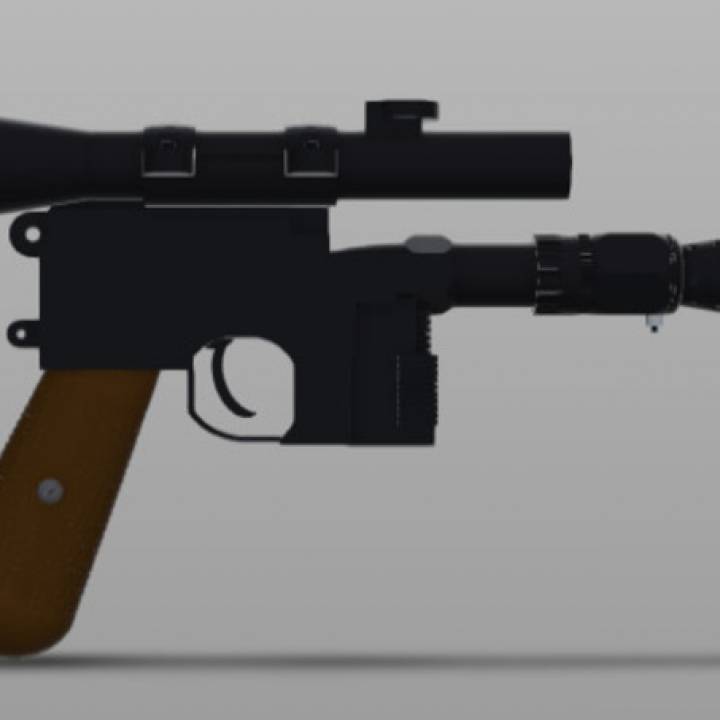 3D Printable DL44 blaster by Jayden