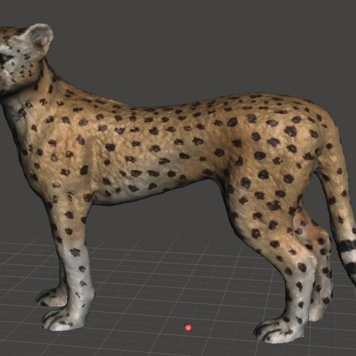 3D Printable Cheetah by Rogar Kersoe
