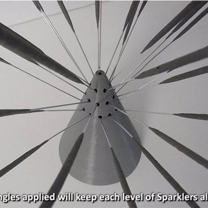 3D Printable Sparkler Holder by Muzz64