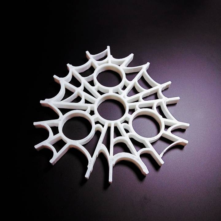 3D Printable Spider Web Fidget Spinner for MyMiniFactory Contest by ...