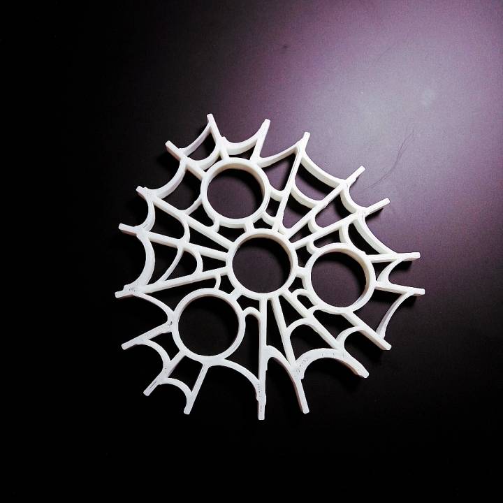 3D Printable Spider Web Fidget Spinner for MyMiniFactory Contest by ...