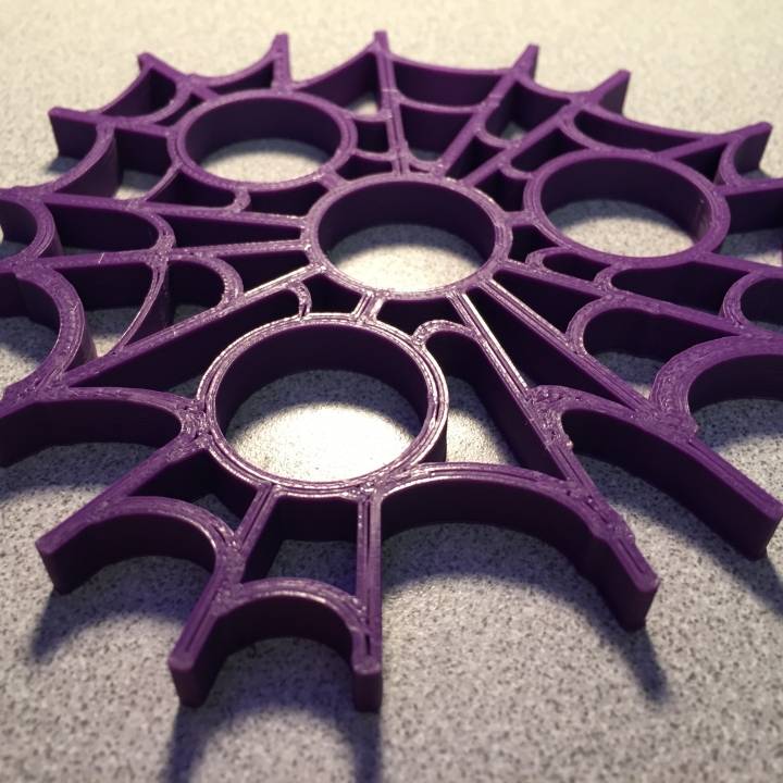 3D Printable Spider Web Fidget Spinner for MyMiniFactory Contest by ...
