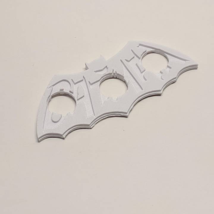 3D Printable 1966 Batman Logo Fidget Spinner by Zachery Meager