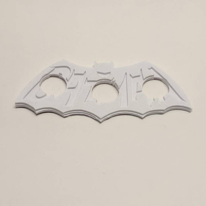 3D Printable 1966 Batman Logo Fidget Spinner by Zachery Meager