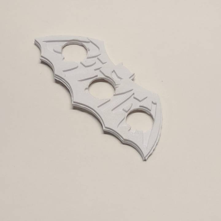 3D Printable 1966 Batman Logo Fidget Spinner by Zachery Meager