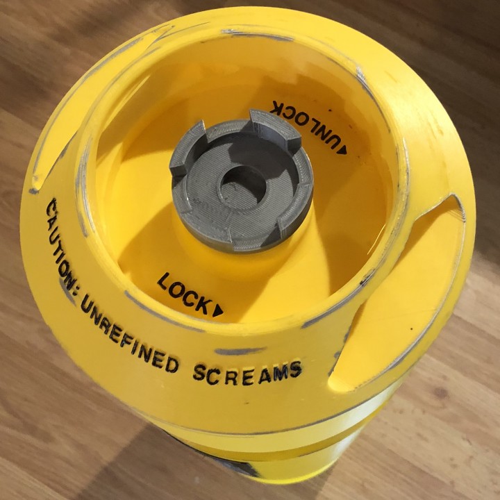 3D Printable Monsters Inc. Scream Canister by Jeff Johnson