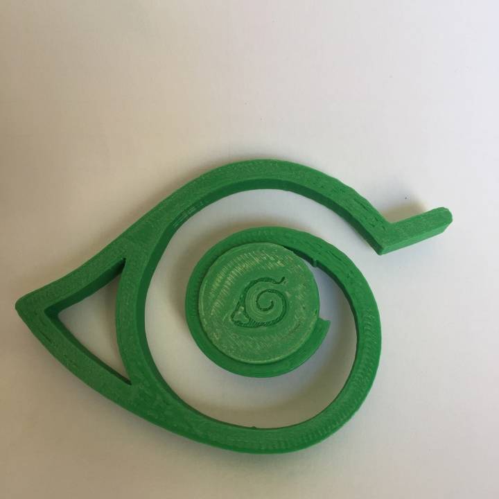 3D Printable spinner konoha simbol (naruto) by Ramon angosto artigues