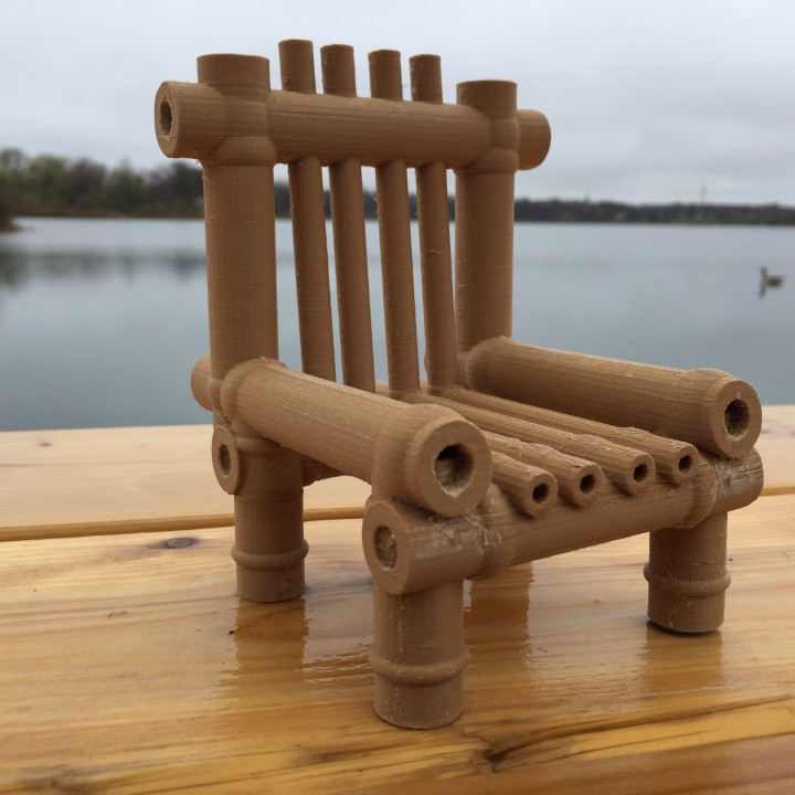 3D Printable Bamboo Chair by Star Labs 3D, LLC