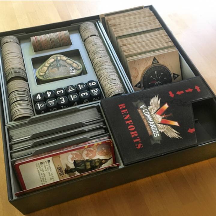 3D Printable V-Commandos Box Organizer by Jean-Marc Haessig