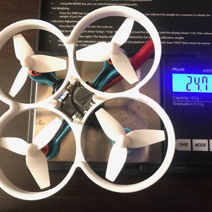 3D Printable 64mm Brushless Tiny Whoop by Chris Reese