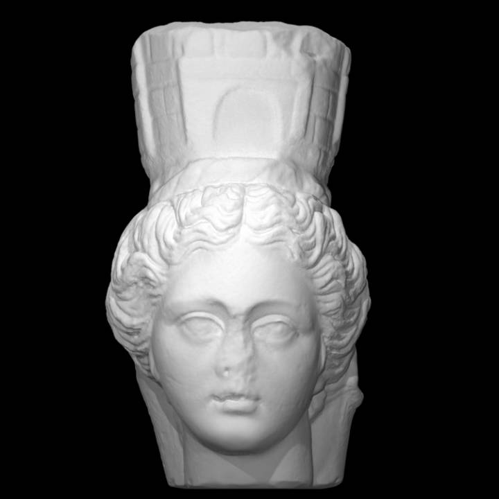 3D Printable Head of the Goddess Tyche by Scan The World
