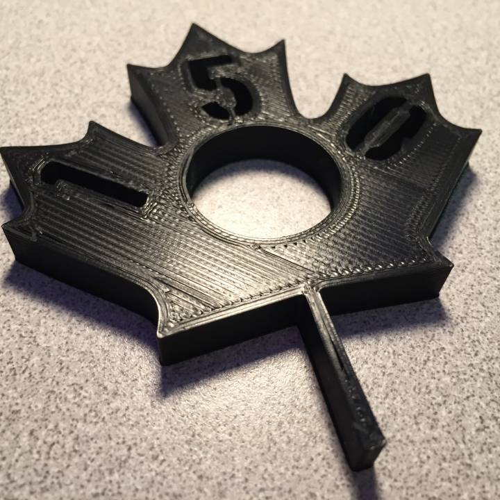 3D Printable Canada Day 150 Spinners by Glenn Reimche