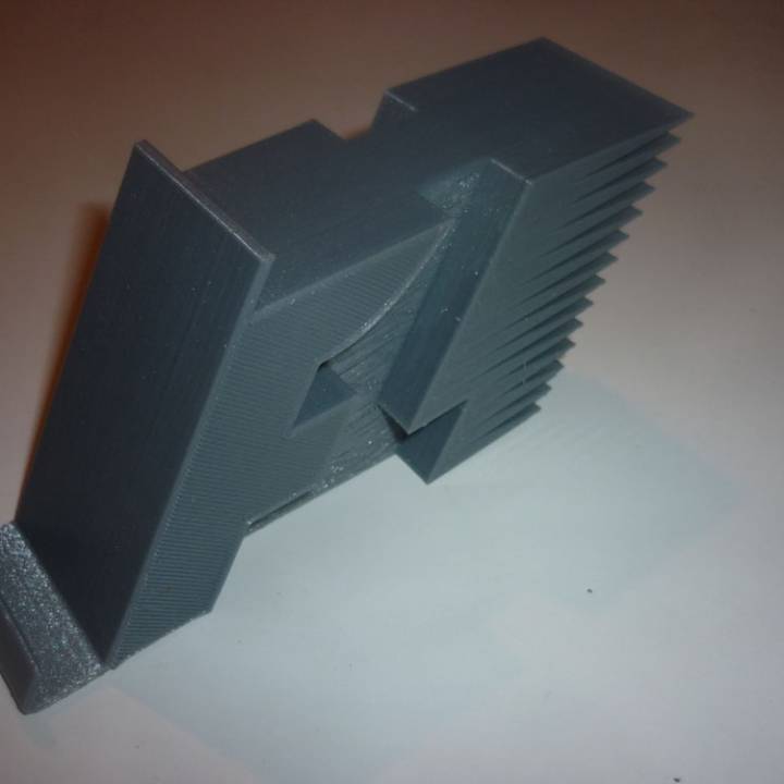 3D Printable F1 Logo Phone Stand by Firas Helou